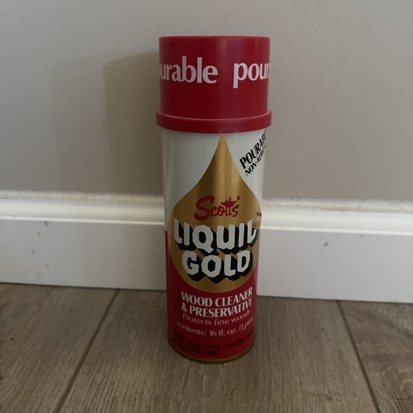 Scott | Bath & Body | Full Scotts Liquid Gold Vintage Metal Can Wood ...